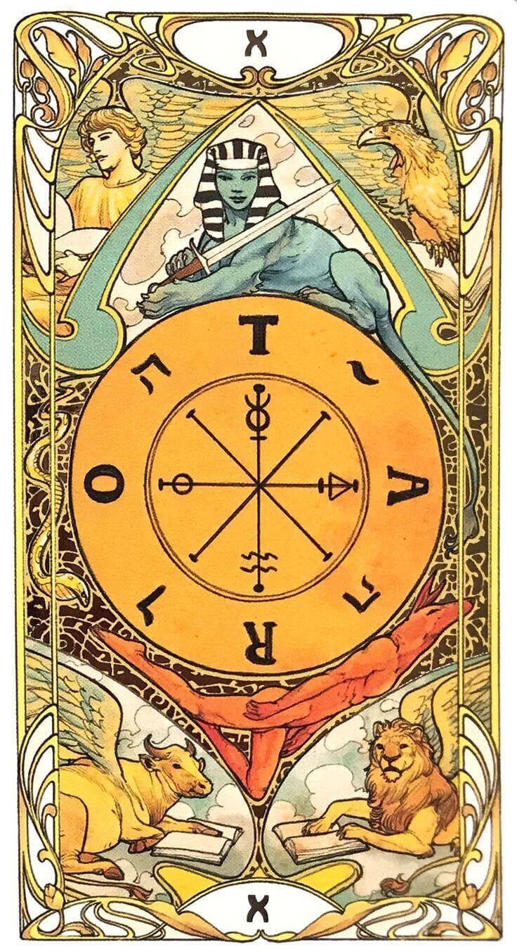 Major Arcana 10: Wheel of Fortune Tarot Meaning - Cycles, Change, and ...